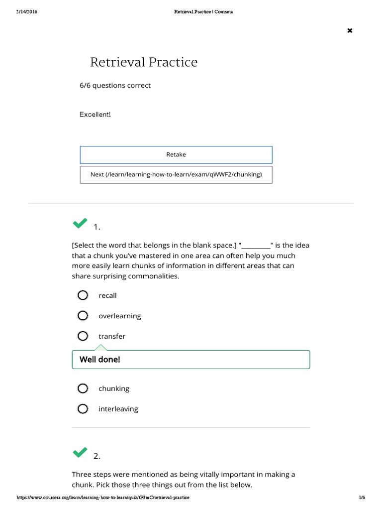 How To Chunk (Memory) | PDF | Recall (Memory) | Memory