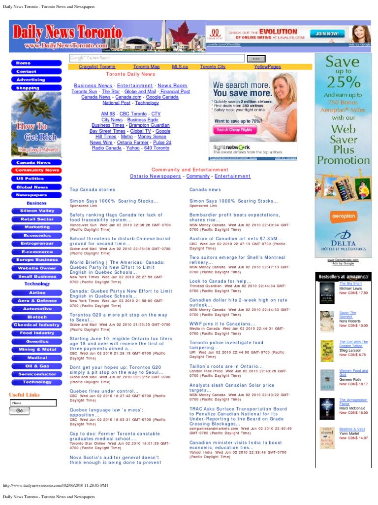 Daily News Toronto - Toronto News and Newspapers | PDF | Toronto | Canada