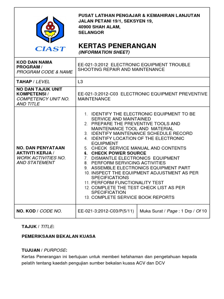 Contoh Kertas Penerangan PDF | PDF