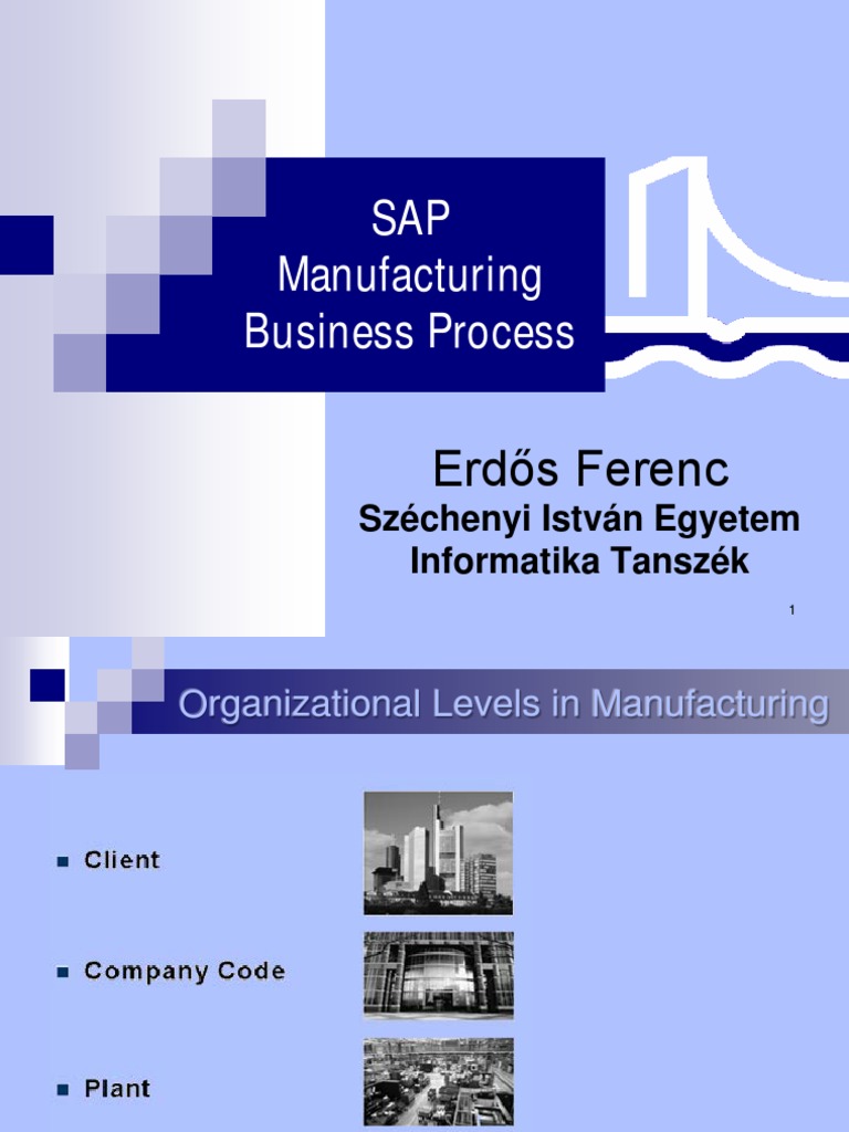 05 SAP Manufacturing | PDF | Information Technology | Business Process