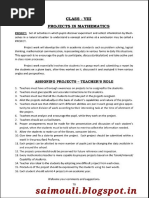 Maths Project For Class 8 | PDF | Mathematics | Geometry