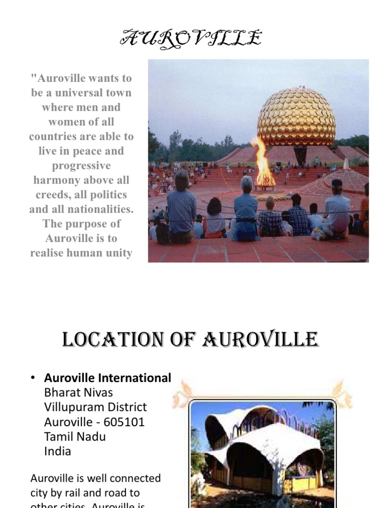 Auroville PDF | PDF