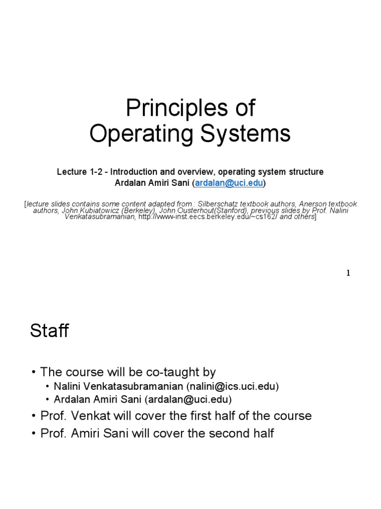 Oslecture1 2 | PDF | Art | Computers