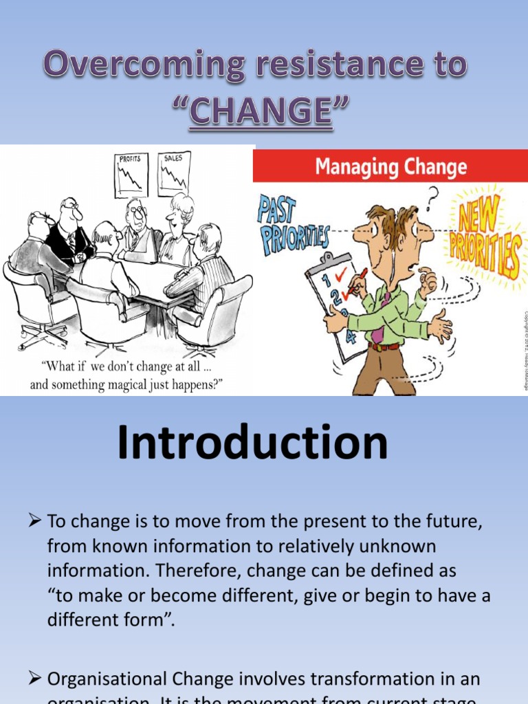 Strategies to Overcome Change Resistance | PDF | Change Management ...