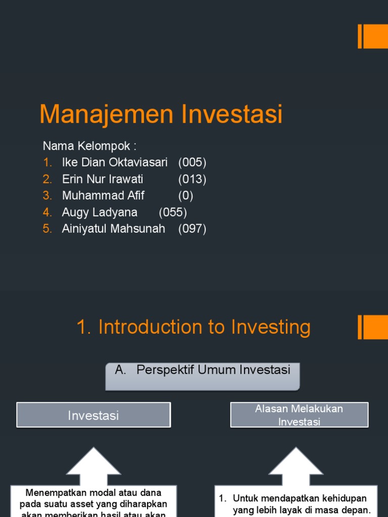 Panduan Lengkap Manajemen Investasi | PDF | Karier & Perkembangan ...