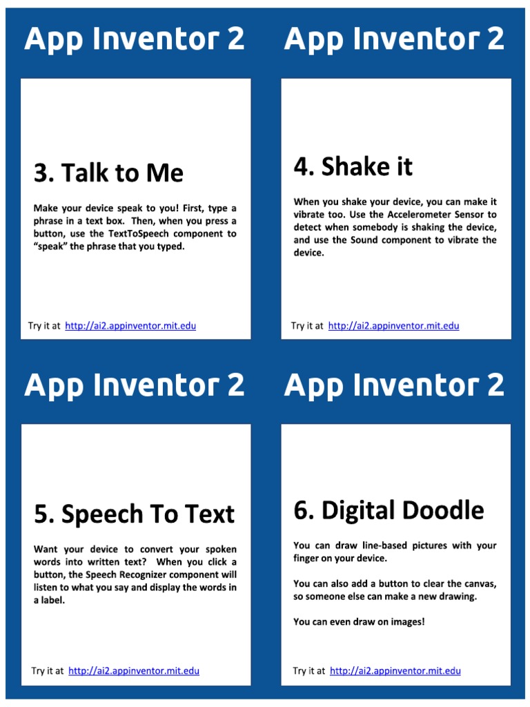 App Inventor 2 Setup Guide | PDF