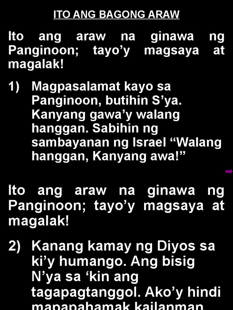 Ito Ang Araw | PDF
