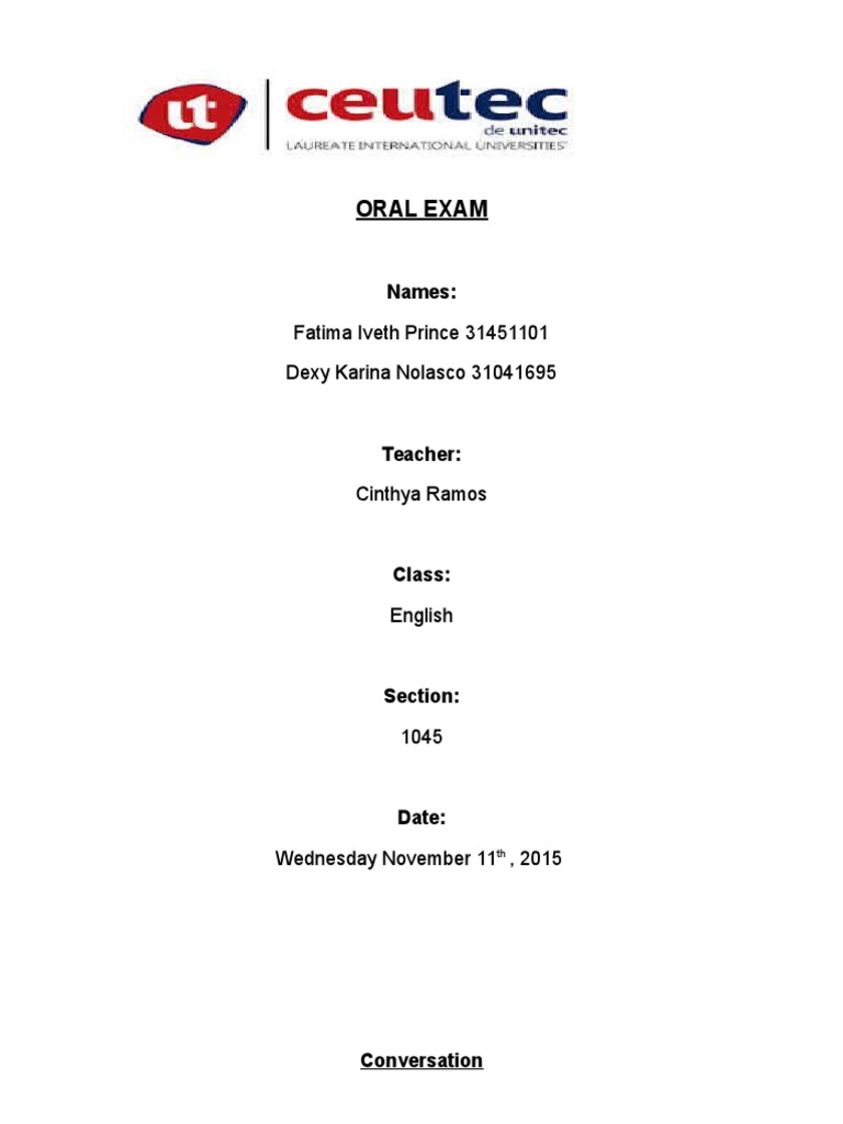 Conversation English Class 1b | PDF