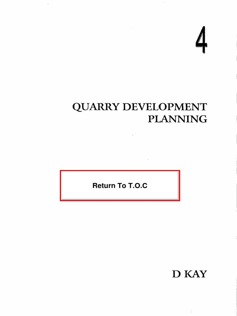 Quarry Development Planning Overview | PDF | Coal Mining | Mining