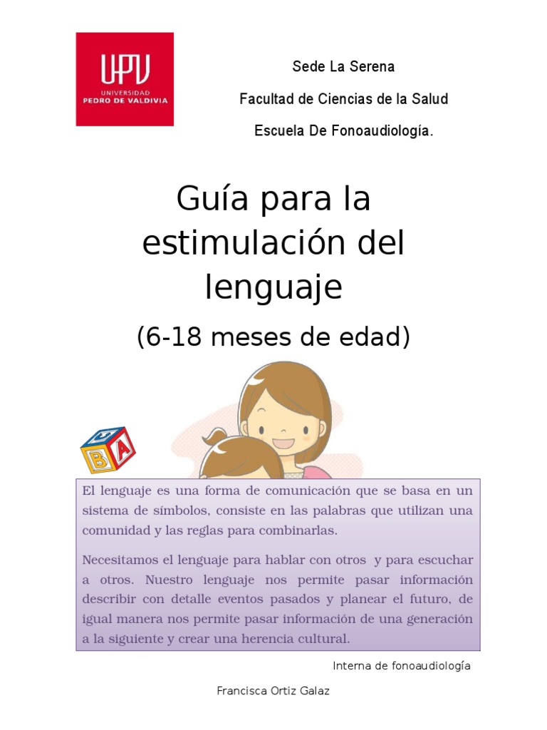 Guía para La Estimulación Del Lenguaje. Enfoque para Padres | PDF ...