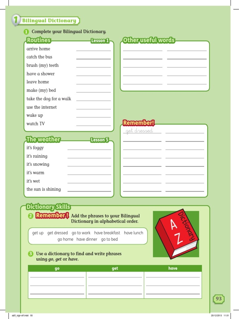 Bilingual Dictionary Usage Guide | PDF