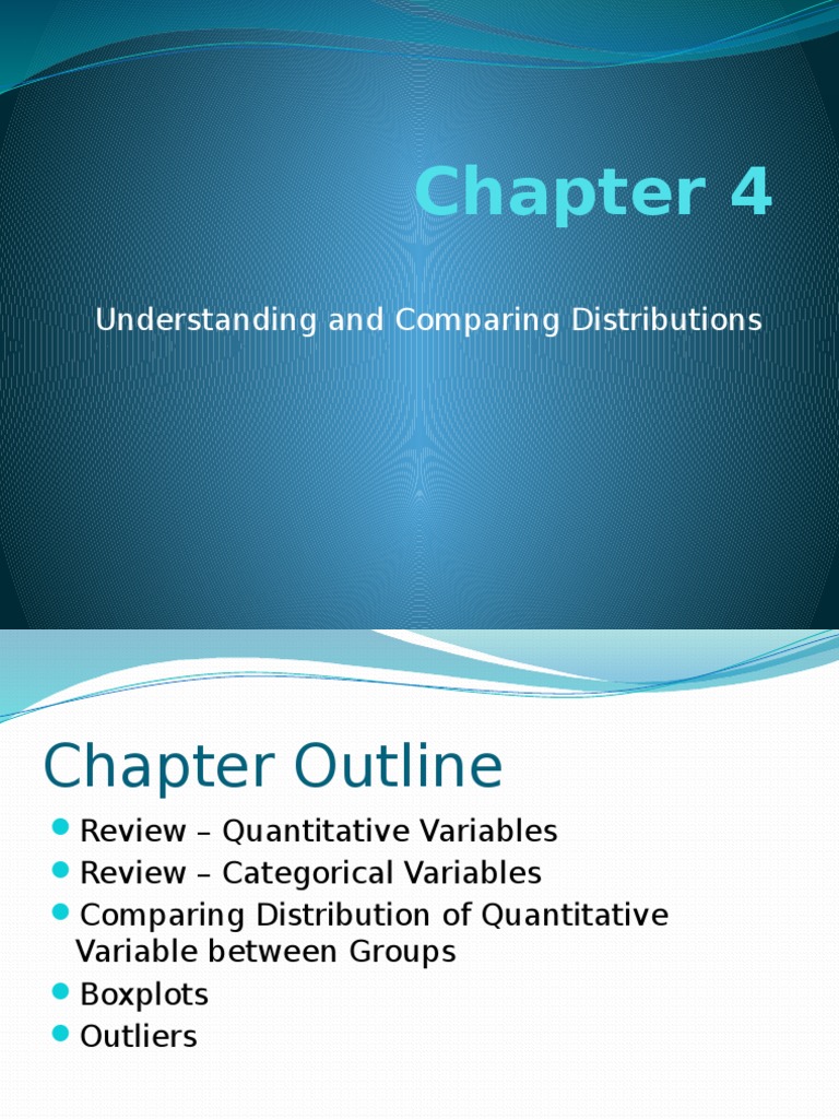 Chapter 4 - Understanding and Comparing Distributions | PDF ...
