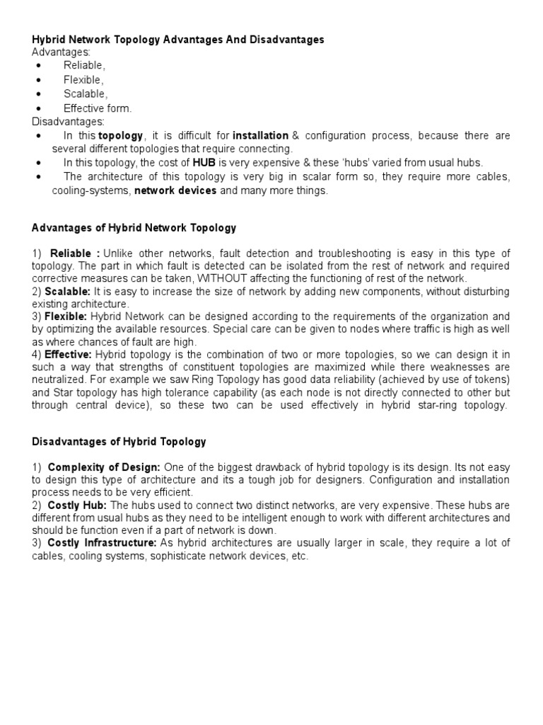 Hybrid Topology | PDF