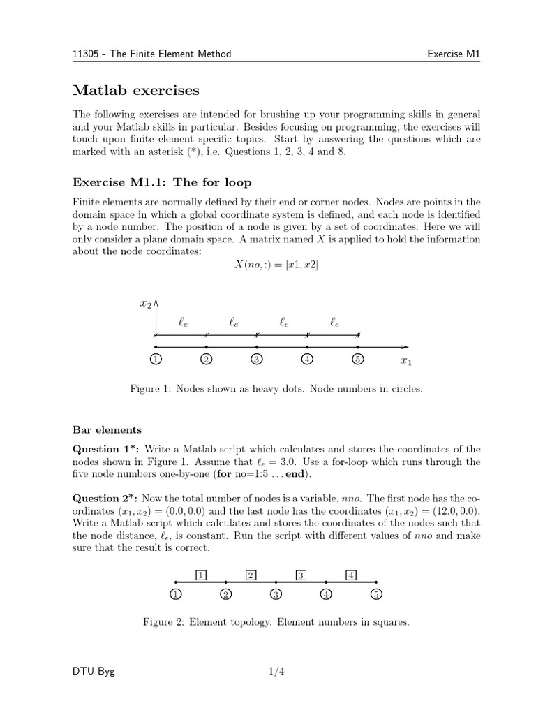 Fem Matlab Program Download Free Pdf Finite Element Method Matlab