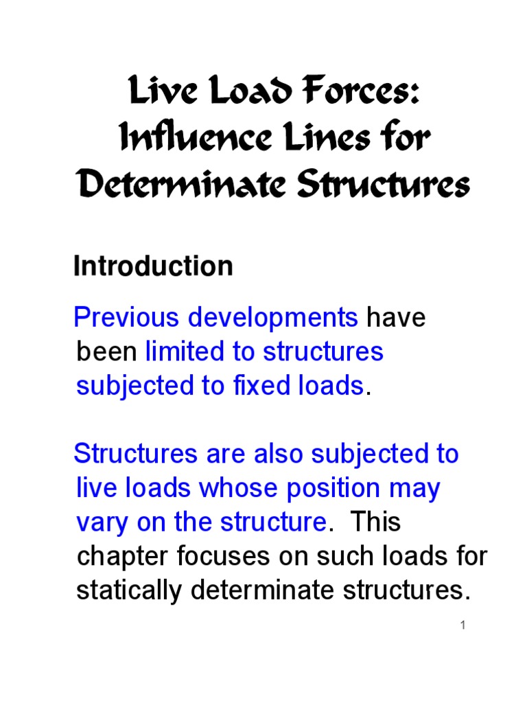 CE 382 L8 - Influence Line Diagrams PDF | PDF | Truss | Bending
