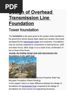 Transmission Line Foundations | PDF | Foundation (Engineering ...