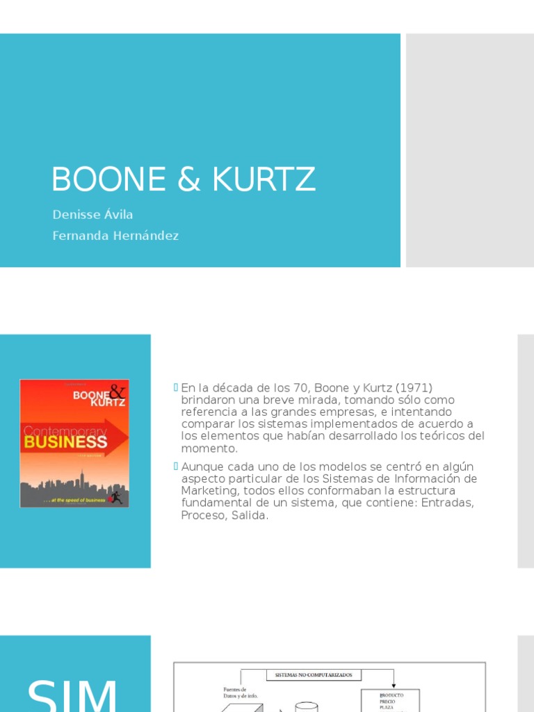 Modelo SIM Boone & Kurtz | PDF