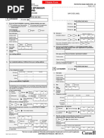 Canada Visa Form | PDF | Travel Visa | Government And Personhood