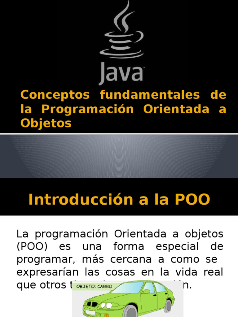 1.2 Conceptos Fundamentales de La Poo | PDF | Objeto (informática ...