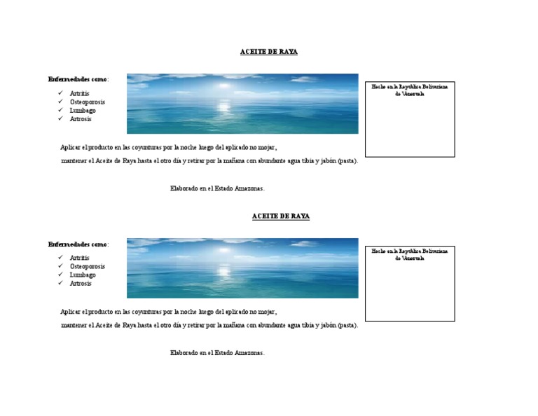 Beneficios y uso del Aceite de Raya para el alivio de enfermedades ...