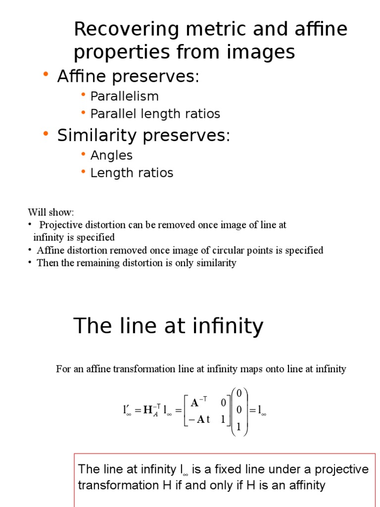 Affine Transformations | PDF | Plane (Geometry) | Space