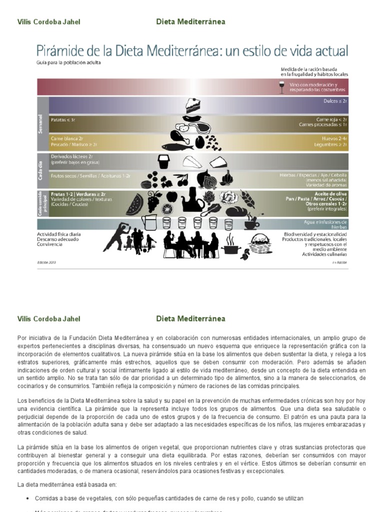 Dieta Mediterranea | PDF | Dieta mediterránea | Comida y bebida