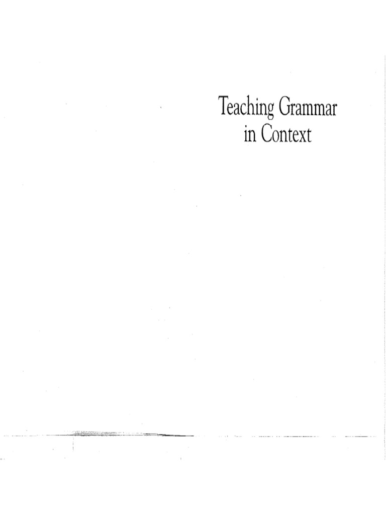 Teaching Grammar Pdf Pdf