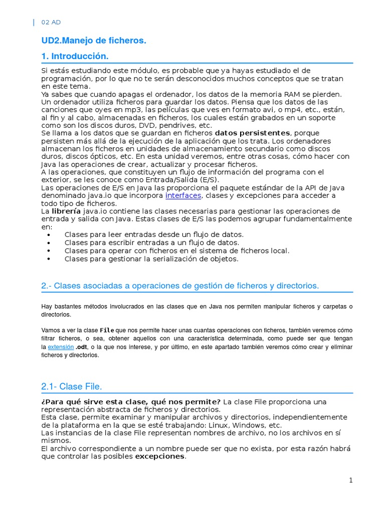 Tema 2 Modulo Acceso A Datos DAM | PDF | Archivo de computadora | Java ...