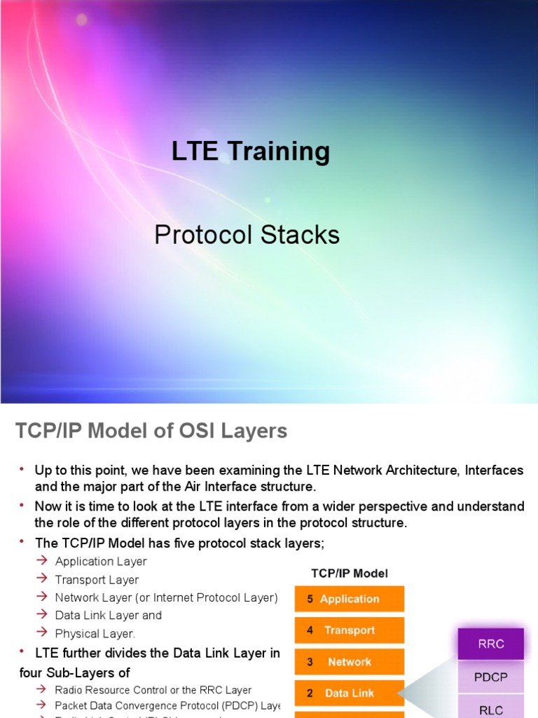 DAY 1 NO 2 (LTE Protocol Stacks) v1.1 | PDF | Transmission Control ...