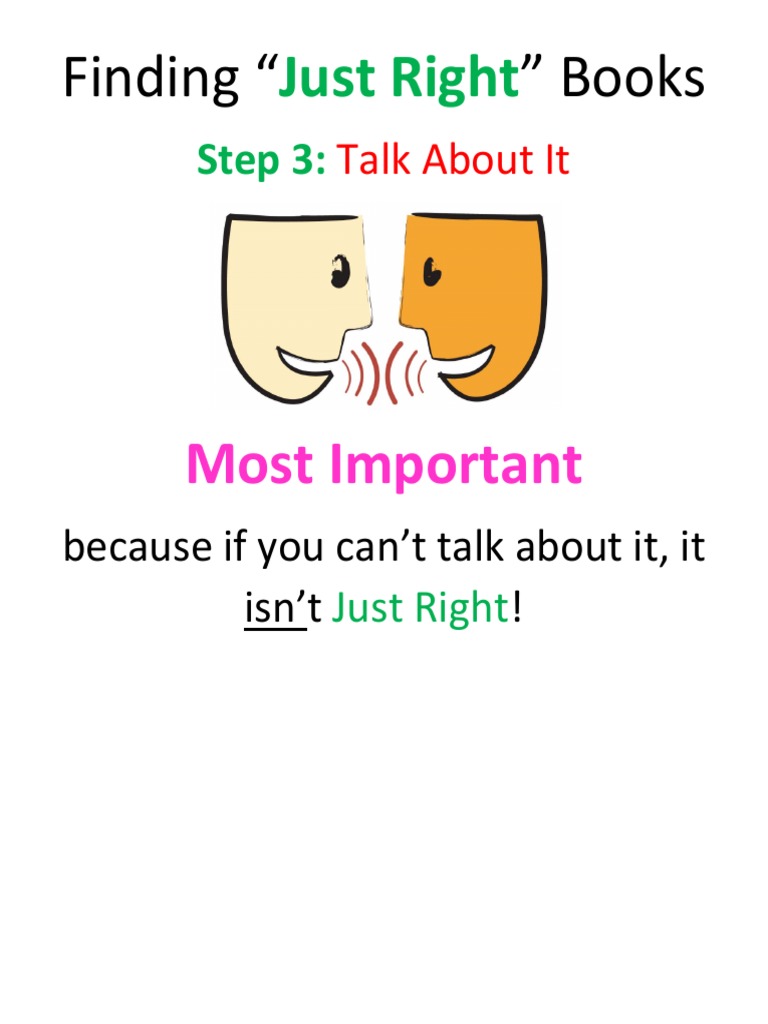 Finding A Just Right Book - Step 3 | PDF