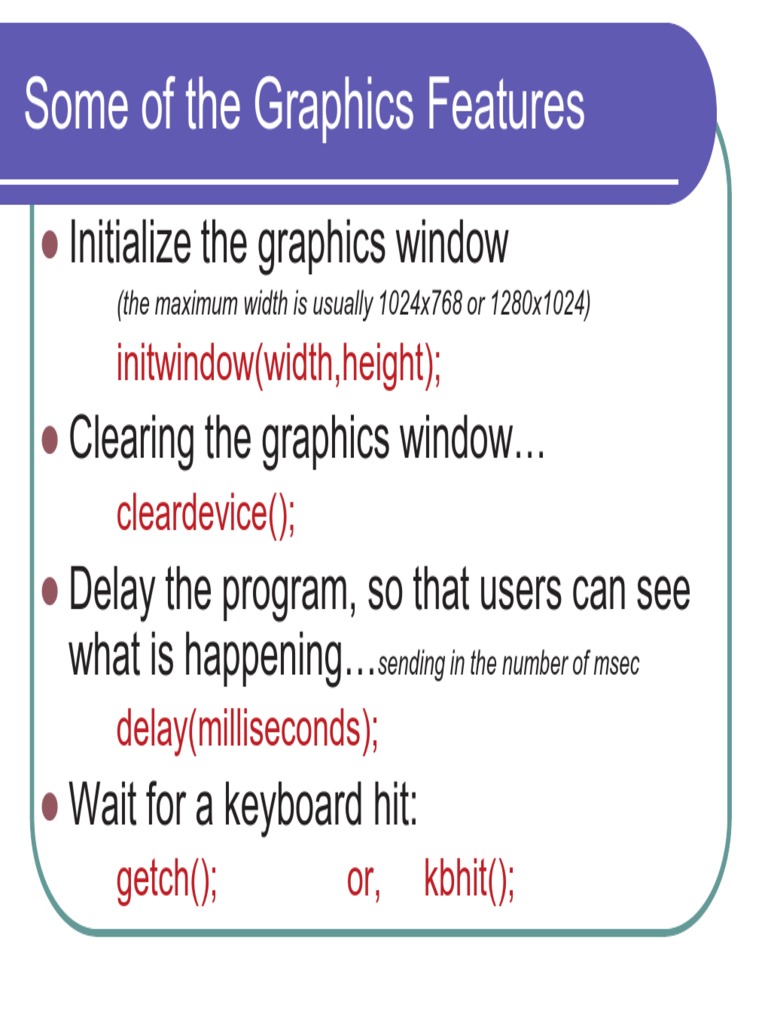Some of The Graphics Features | PDF | Graphic Design | Graphics
