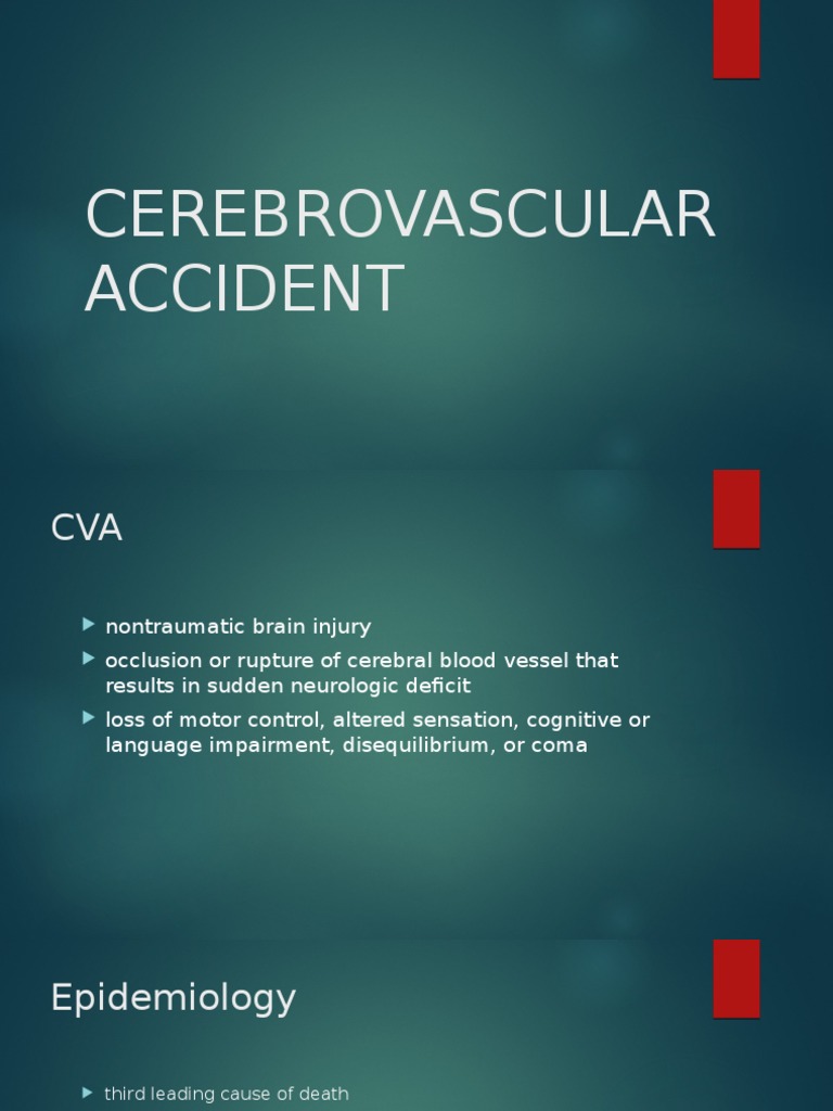 CEREBROVASCULAR ACCIDENT-ppt.pptx | Anatomical Terms Of Motion | Thalamus