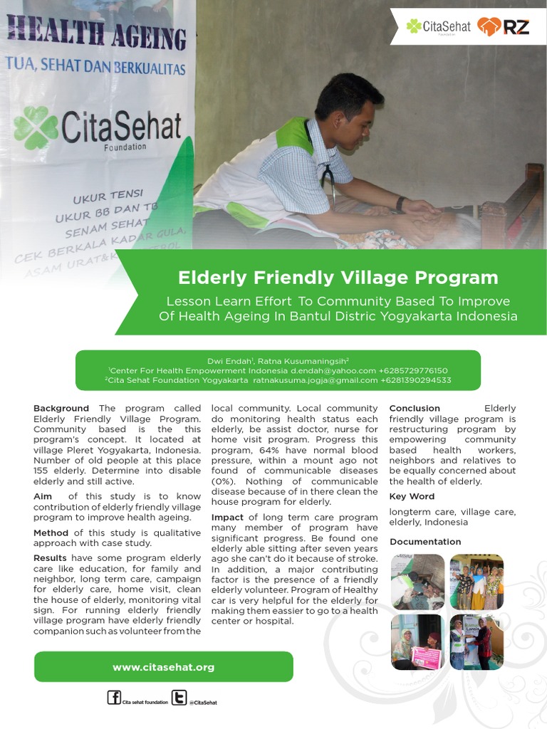 Poster Riset Ramah Lansia PDF | PDF