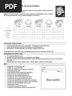 Teste de Einstein PDF | PDF