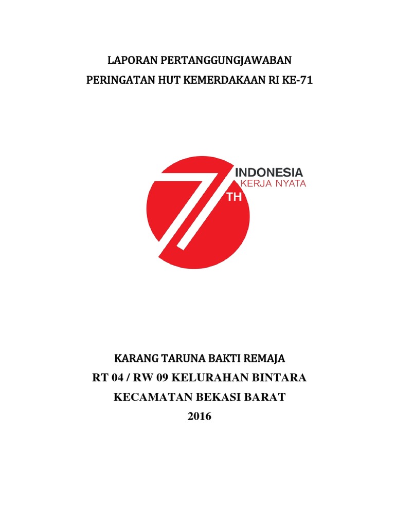 LPJ Hut Ri Ke 71 PDF Version | PDF | Perjalanan