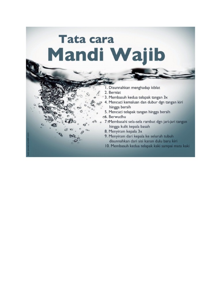 Rukun Mandi Wajib | PDF
