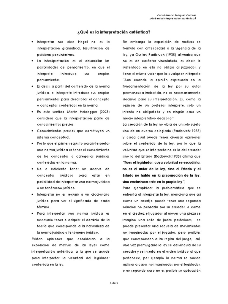Interpretacion Autentica | Descargar gratis PDF | Pagos | Ley estatutaria Interpretacion Autentica | Descargar gratis PDF | Pagos | Ley estatutaria