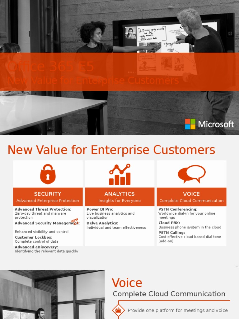 30 O365 E5 Customer Overview Deck SMB | PDF | Office 365 | Business ...