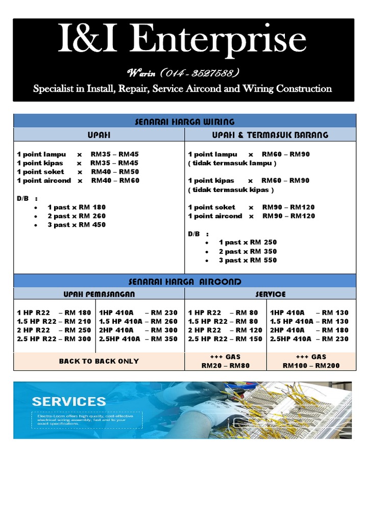 Senarai Harga Wiring PDF | PDF