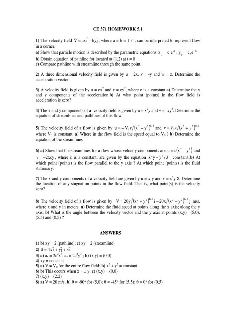 Homework 6 Pdf Euclidean Vector Velocity