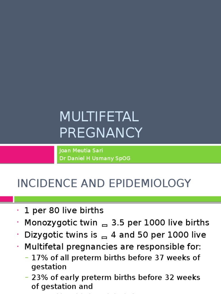 Multifetal Pregnancy | PDF | Fetus | Twin