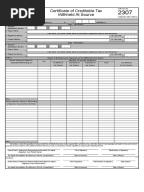 BIR Form 2307 | Withholding Tax