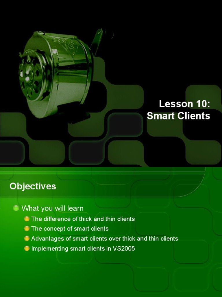 Understanding Smart Client Architecture | PDF | Client (Computing ...