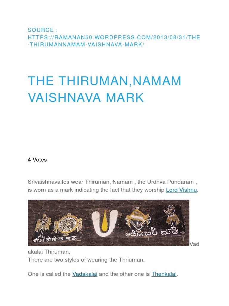 THIRUMAN | PDF | Religion & Spirituality