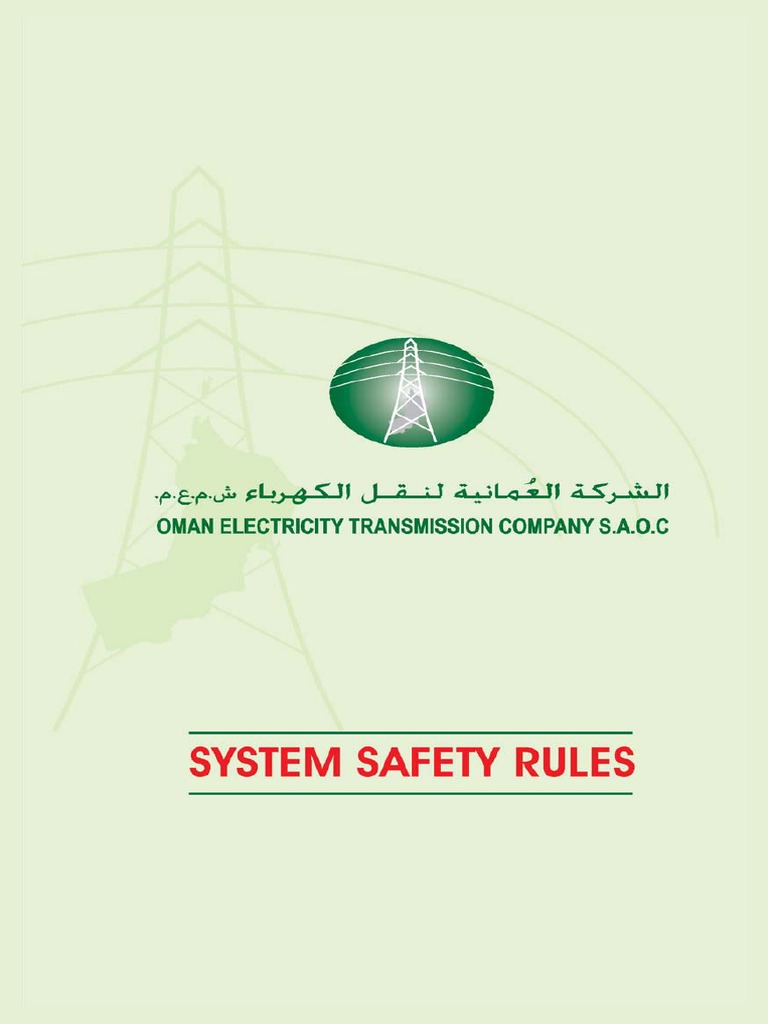 Electrical System Safety Rules (Esr) - OETC | PDF | High Voltage | Safety