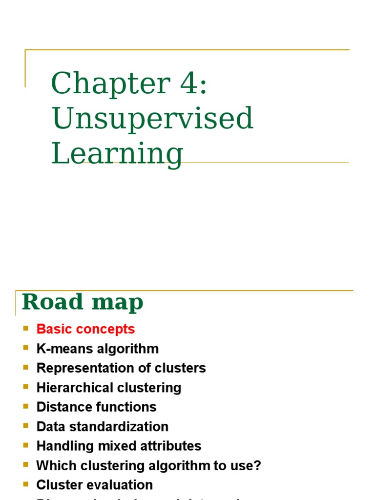 CS583 Unsupervised Learning | PDF | Cluster Analysis | Outlier