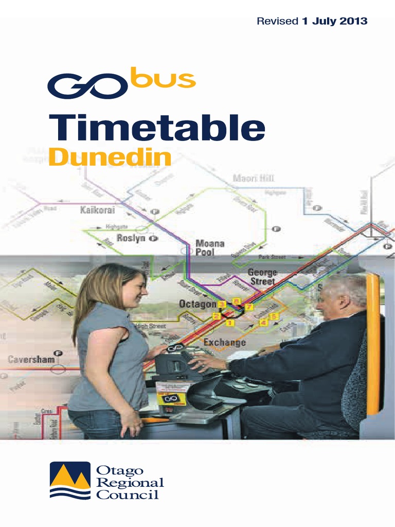 Dunedin Bus Timetable 130911 PDF | PDF | Workweek And Weekend ...