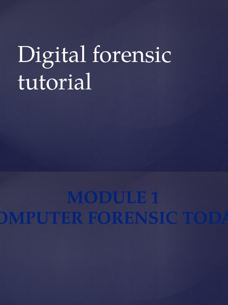 Forensic Module | PDF | Computer File | Windows Registry