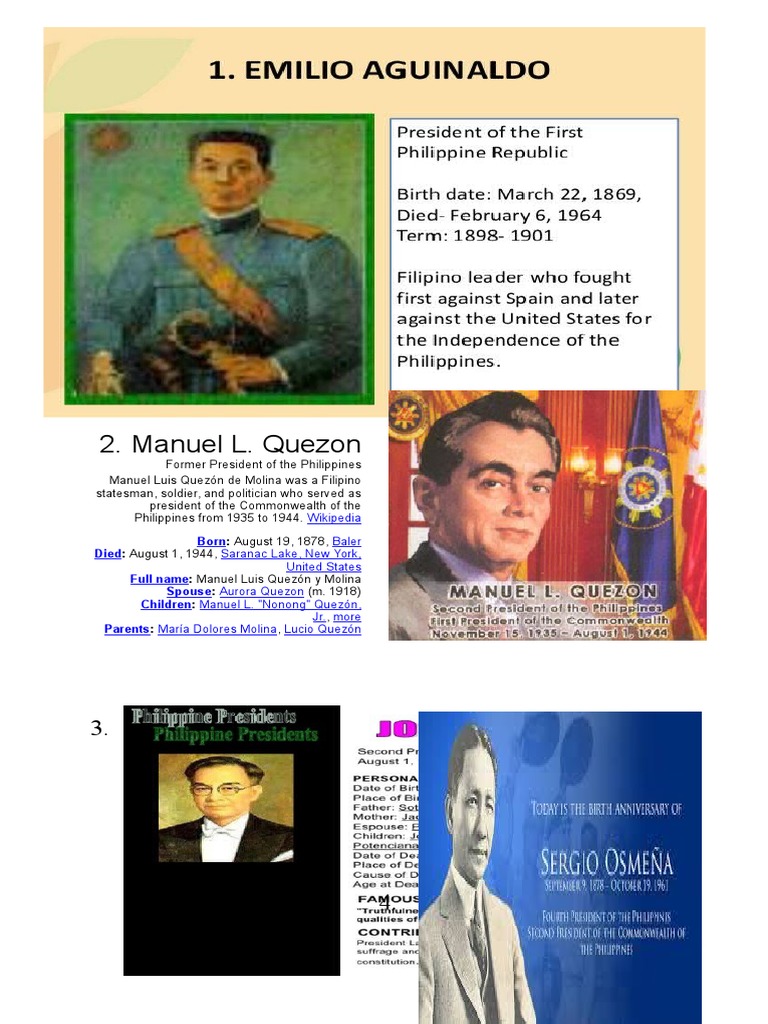 Philippine President Pdf President Of The Philippines World Politics