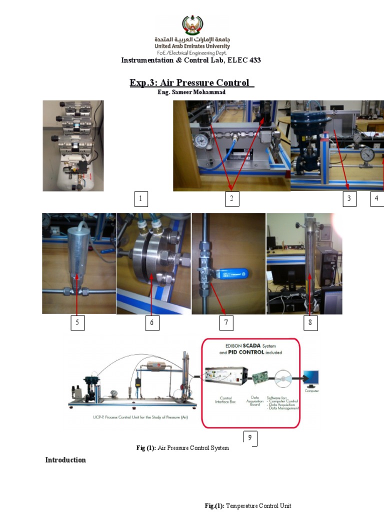 Exp3 - Air Pressure Control | PDF | Flow Measurement | Control System